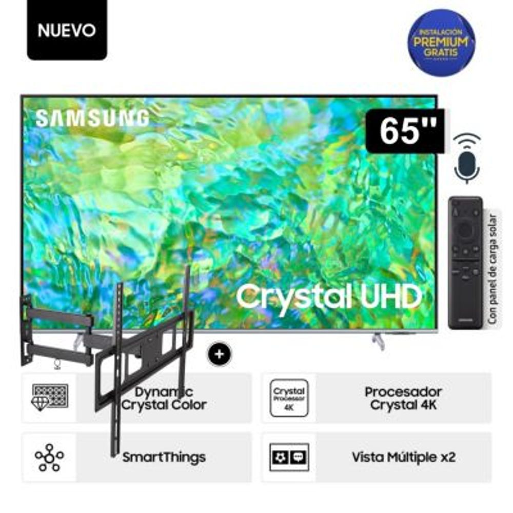 Televisor Samsung 65" LED Smart TV Crystal Ultra HD 4K UN65CU8200GXPE ...