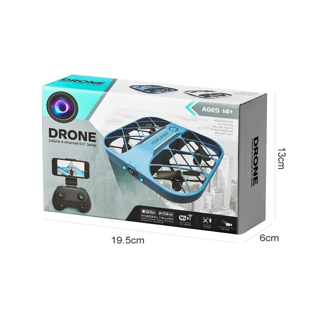 Mini Drone JJRC H107 Con Cámara 4k Protección Integral Para Niños - Promart