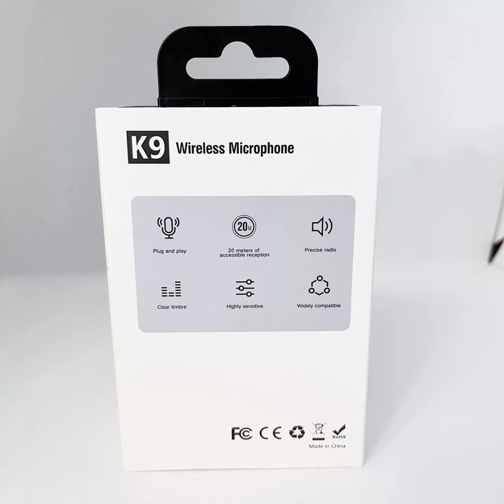 Micrófono Inalámbrico Solapero K9 Compatible con iPhone - Promart