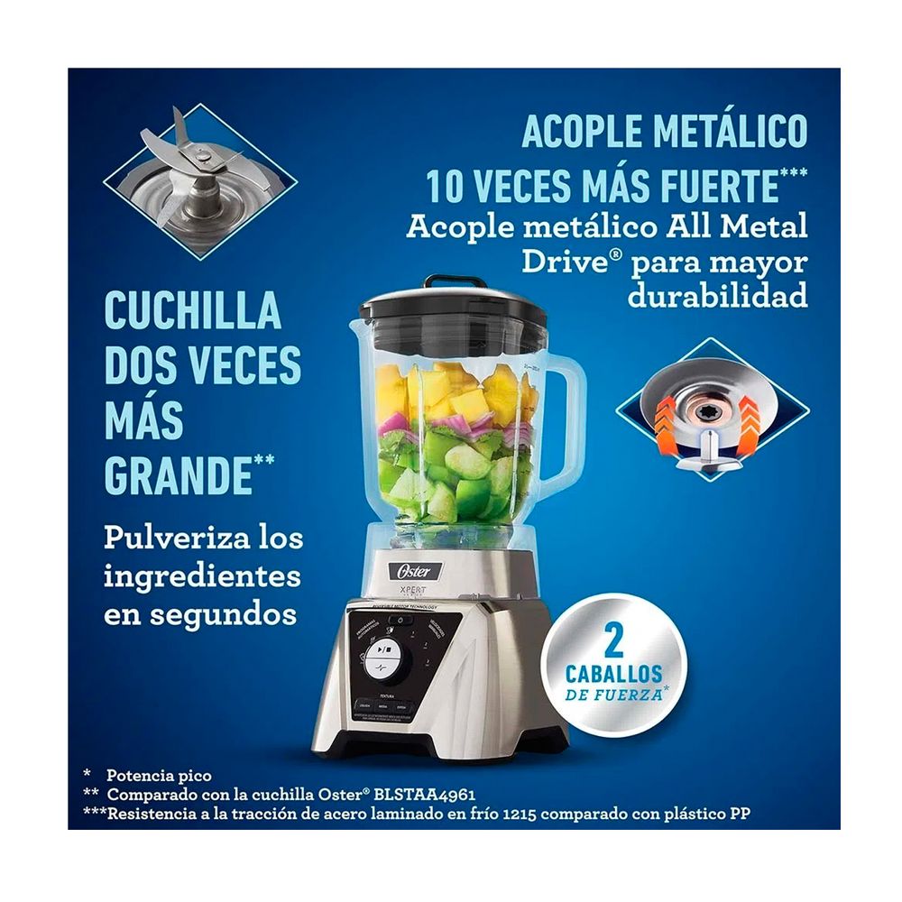 Licuadora Xpert Oster BLST3BCAG053 con Control de Textura Potencia 2HP ...