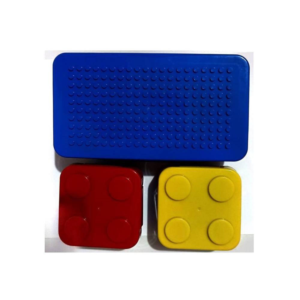 Taper Lonchera Legos de 3 Piezas - Promart