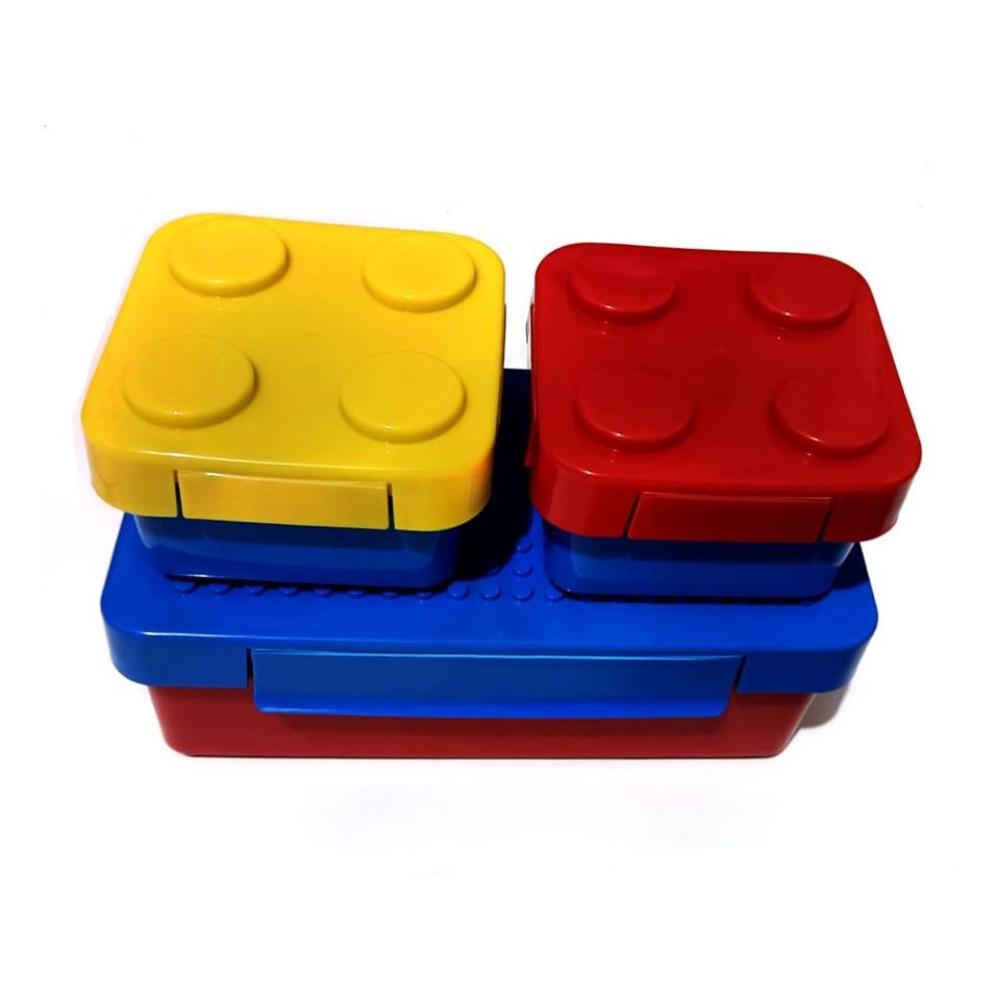 Taper Lonchera Legos de 3 Piezas - Promart