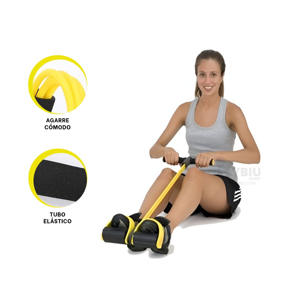 Liga Elastica para Ejercitarse y Moldear Color Amarillo - Promart