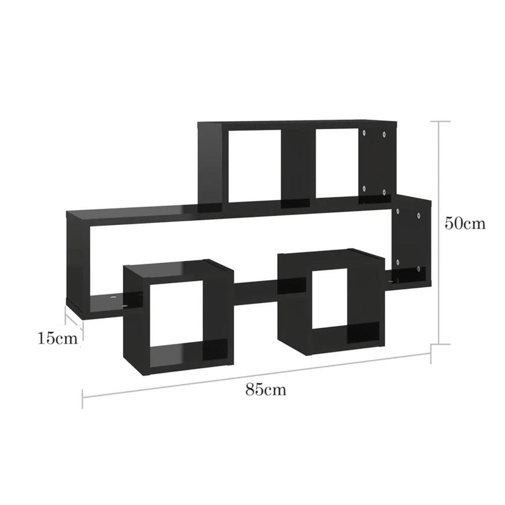 Repisa Decorativa Meori Negro DIBA Muebles - Promart