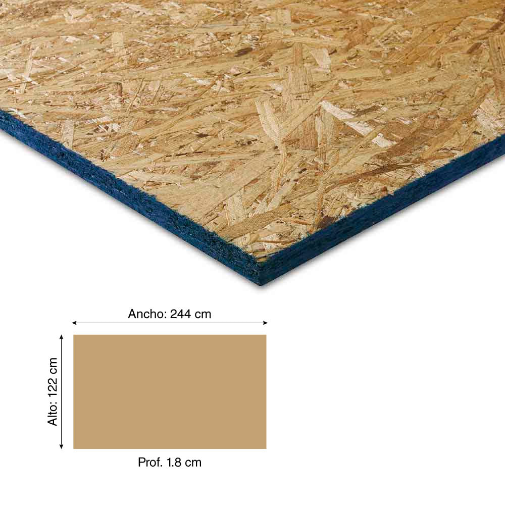 Tablero Osb fenólico 18mm 1.22x2.44 metros | Promart.pe - Promart