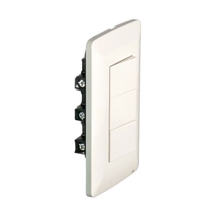 Interruptor Essential Triple Blanco Orange - Promart