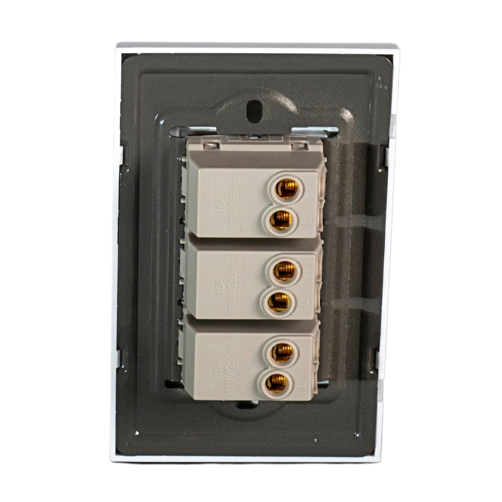 Interruptor Core Triple Blanco Orange - Promart