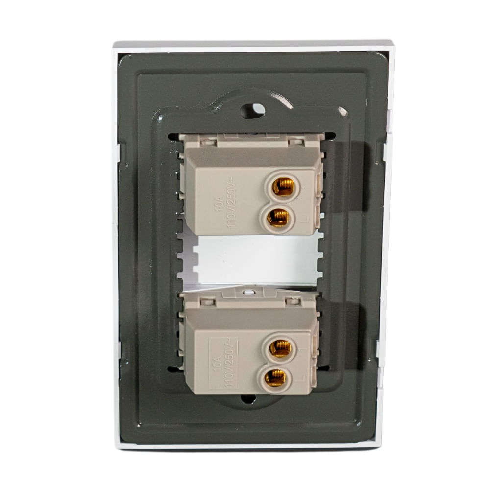 Interruptor Core Doble Blanco Orange - Promart