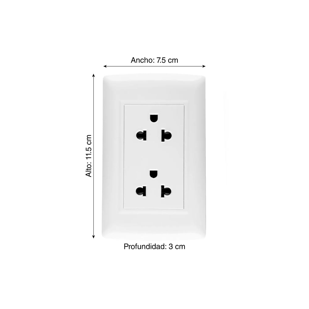 Tomacorriente Universal Doble - Basic Orange | Promart.pe - Promart