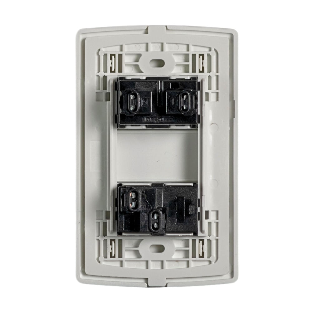 Interruptor + Tomacorriente Basic Orange - Promart