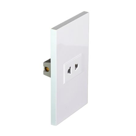 Tomacorriente Core Simple Universal Blanco Orange - Promart