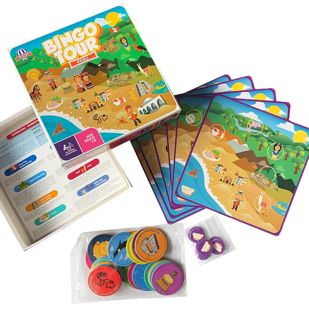 Juego de Bingo Tour Perú UPA Games - Promart