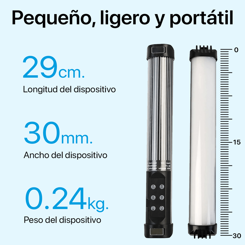 Barra Luz Led Profesional RGB 30Cm Para Fotos y Videos | Promart.pe ...