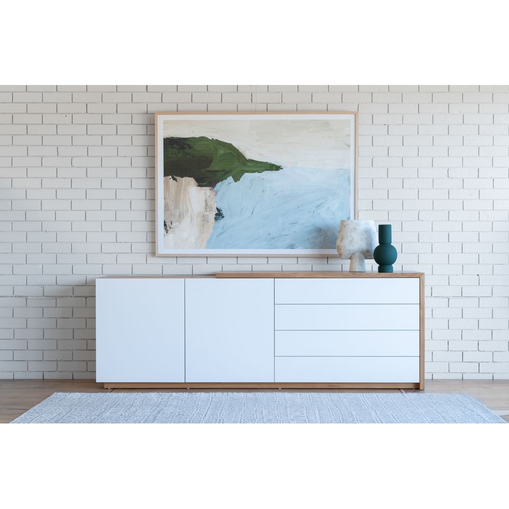 Aparador Moderno Capri color Blanco/Duna TU MESITA - Promart