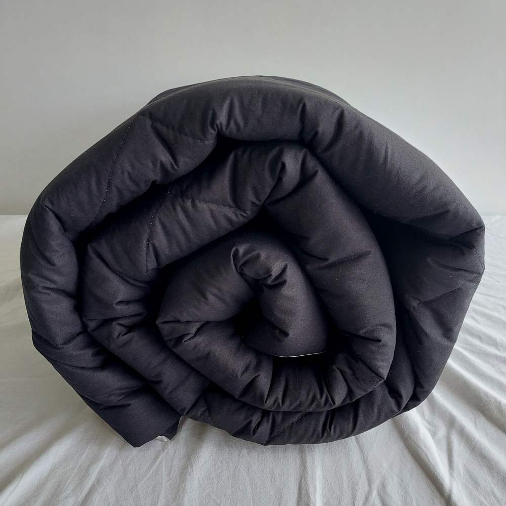 Edredón Basic Lujo Reversible 1 Plaza Color Entero Black - Promart