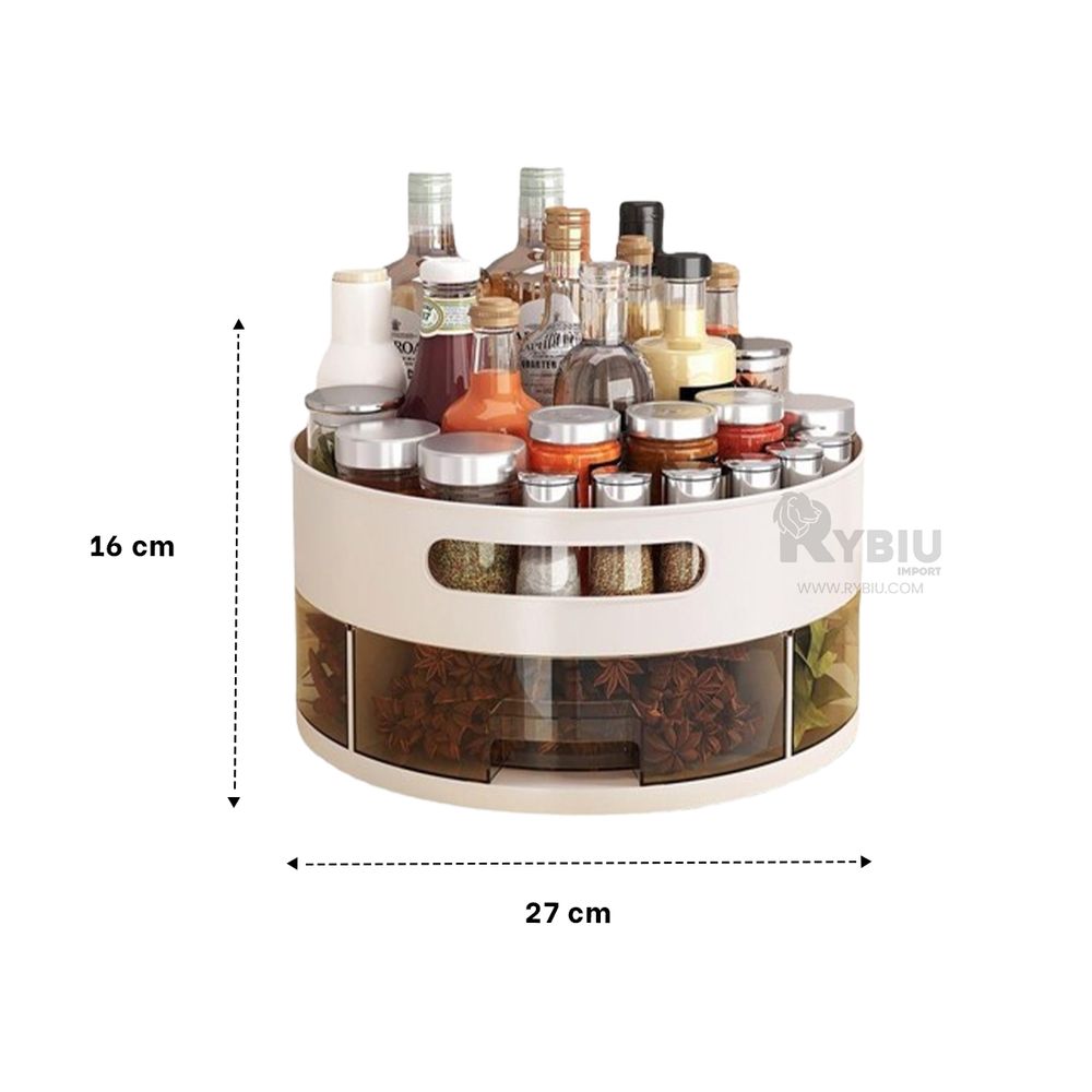 Base Giratoria 360° de 2 Niveles Esencial y Funcional Blanco - Promart
