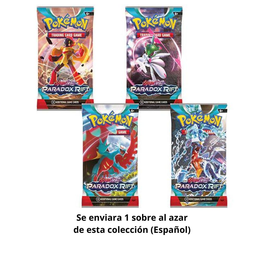 Pokemon TCG Paradox Rift 1 Booster Pack 10 Cartas Español - Promart