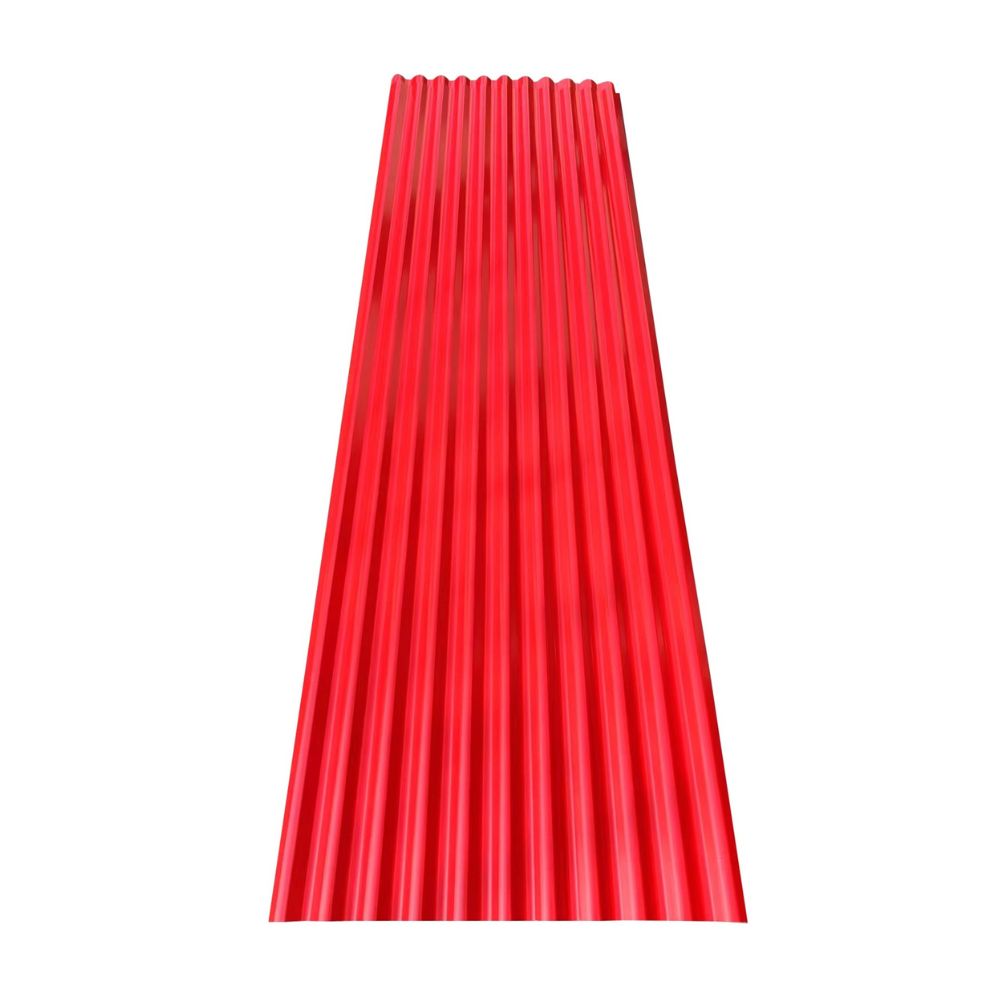 Techo calamina metálica Roja 0.22mm 3.60x0.80m Werken - Promart