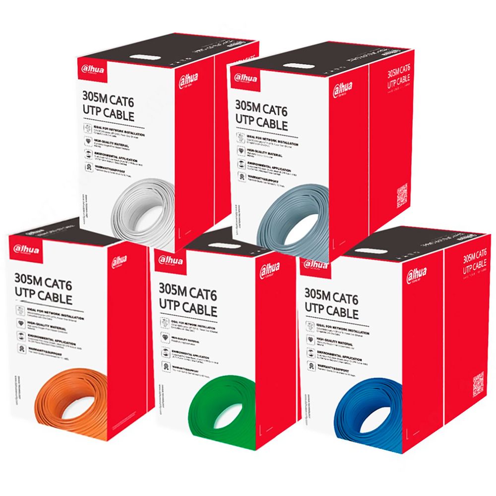 Rollo de Cable Utp Categoria 6 99 Cobre Dahua 305m - Promart