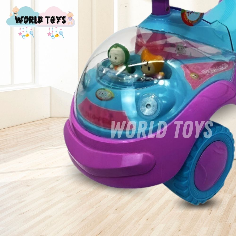 Correpasillo Montable Baby Pooh Morado - Promart