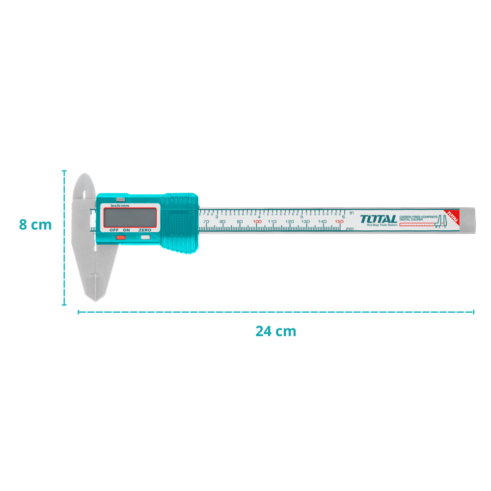 Calibrador Vernier Digital 150 mm 6" Total TMT331501 - Promart