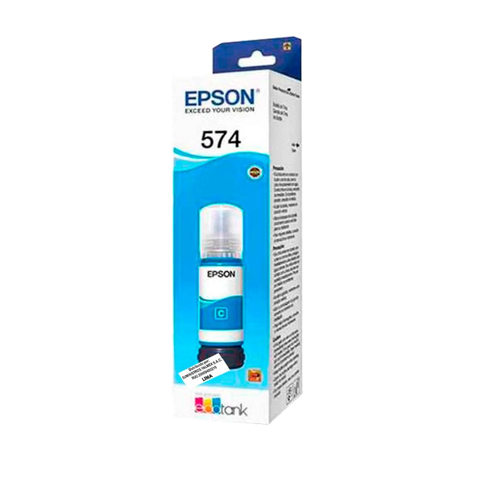 Tinta Epson T574 Cyan para L8050 / L18050 Original - Promart