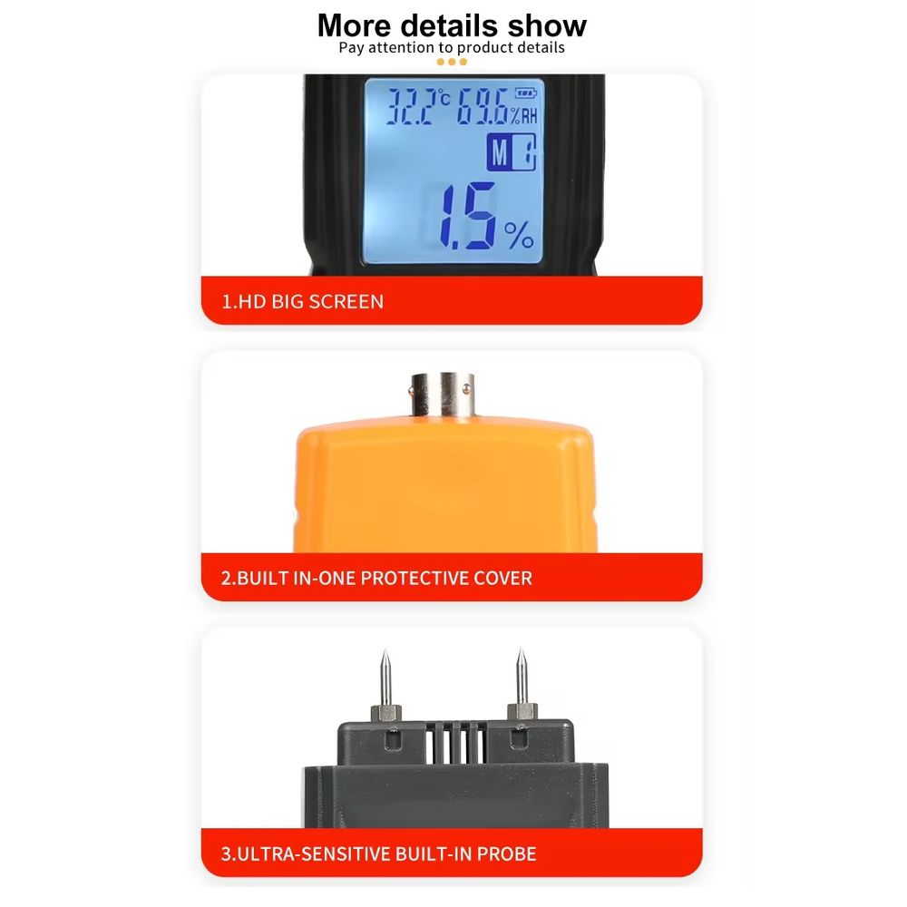 Medidor Humedad Madera Sonda - BENETECH GM620 | Promart.pe - Promart