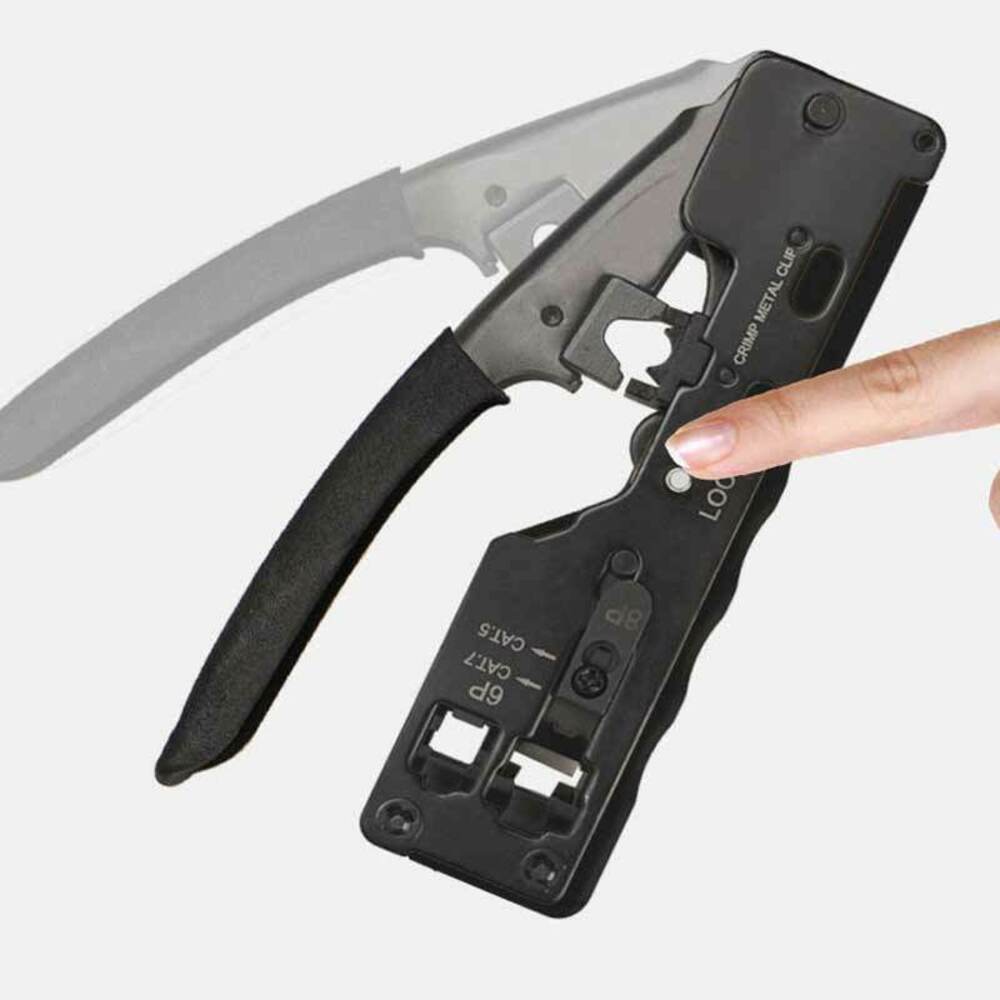 Crimpeadora Crimping Metal Rj11/12 Rj45 Cat5 | Promart.pe - Promart