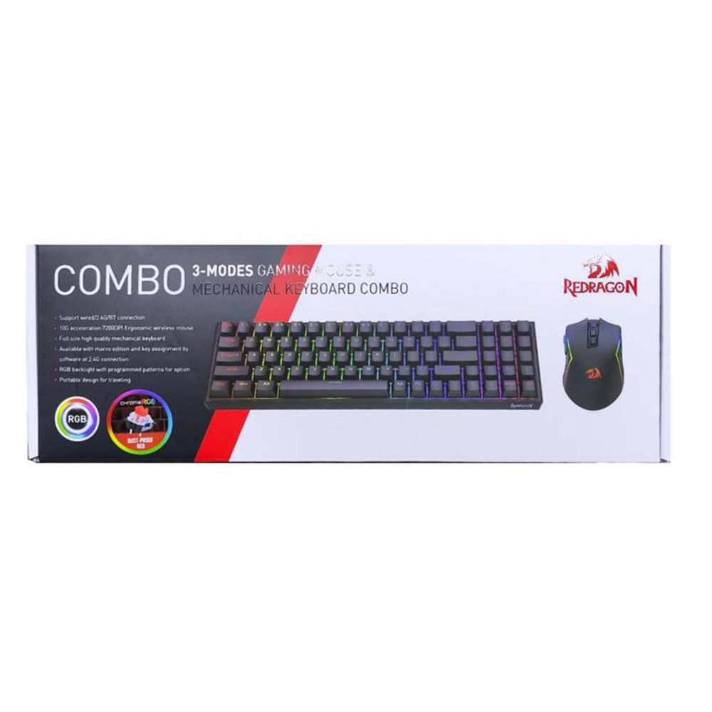 Combo Redragon 2 En 1 Pollux +Trident S136 Red | Promart.pe - Promart