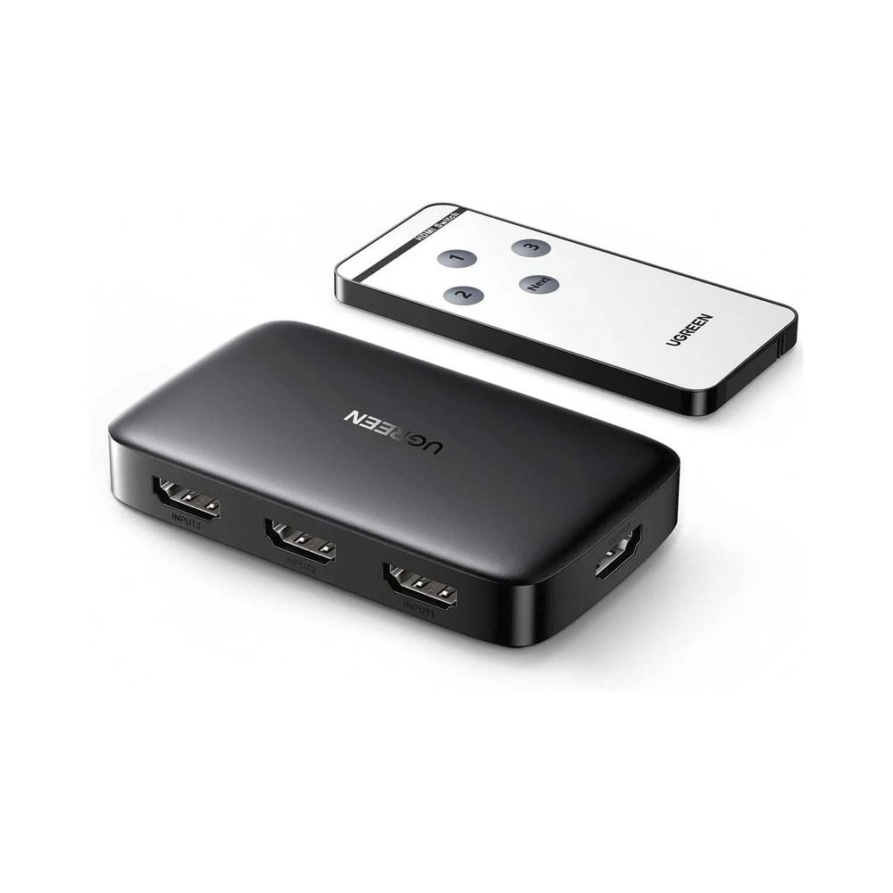 Switch 3Pt Ugreen 3 En 1 Hdmi 4K 80125 Black - Promart
