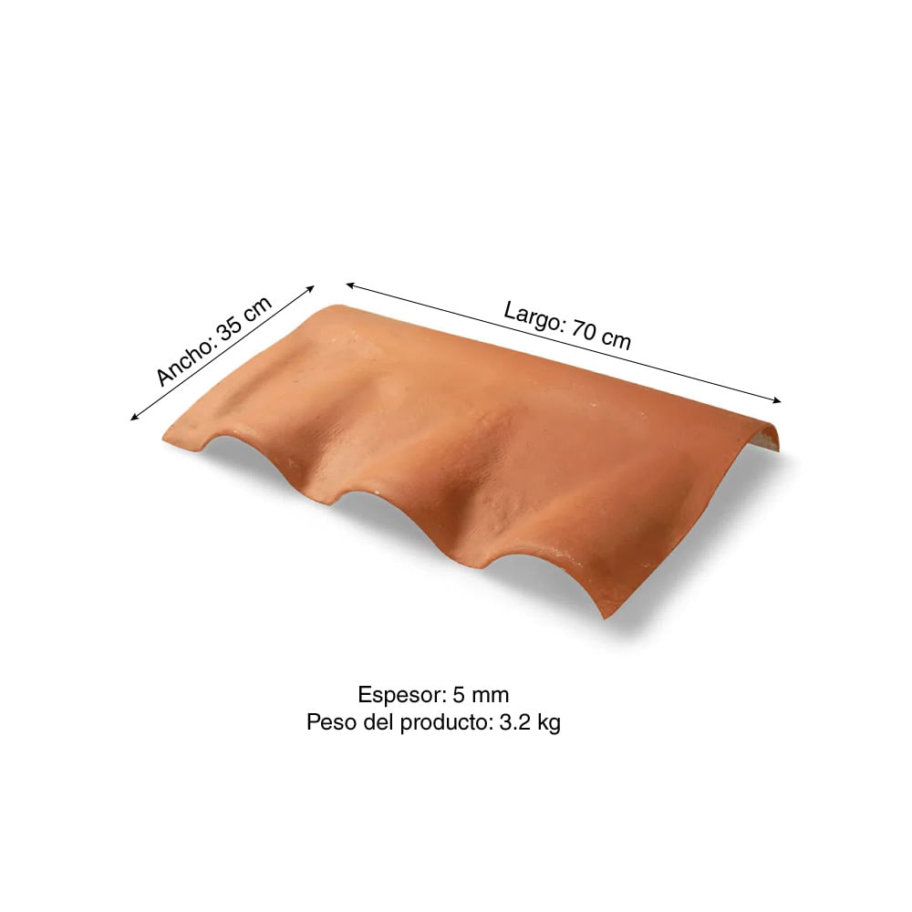 Cumbrera Inferior Teja Andina 70x35cm 5mm Eternit | Promart.pe - Promart