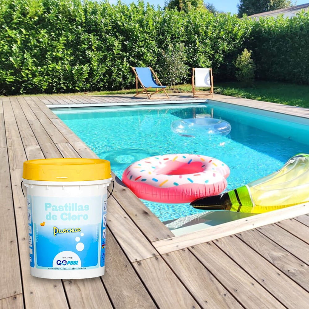 Cloro en pastillas para piscinas 20 kg Pluschlor - Promart