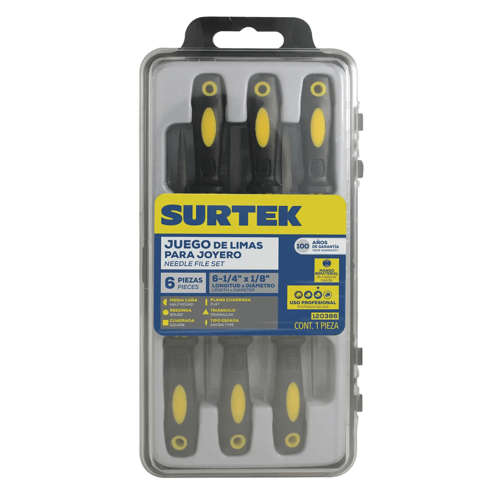 Juego De6 Limas ParaJoyero Mango Surtek Surt120386 - Promart