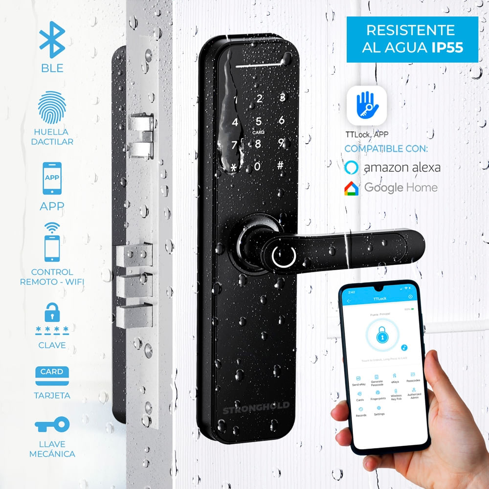 Cerradura Digital Inteligente WIFI Resistente al Agua MASTER IP55 Color ...