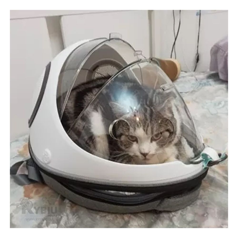 Mochila Huevo Adaptable para Gato Color Plomo - Promart
