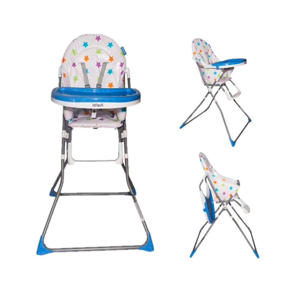 Silla de comer Bandeja Plegable INFANTI CANDY Azul - Promart