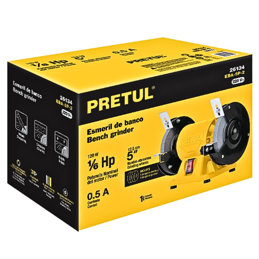 Esmeril amoladora banco 5 16Hp 220V Pretul | Promart.pe - Promart