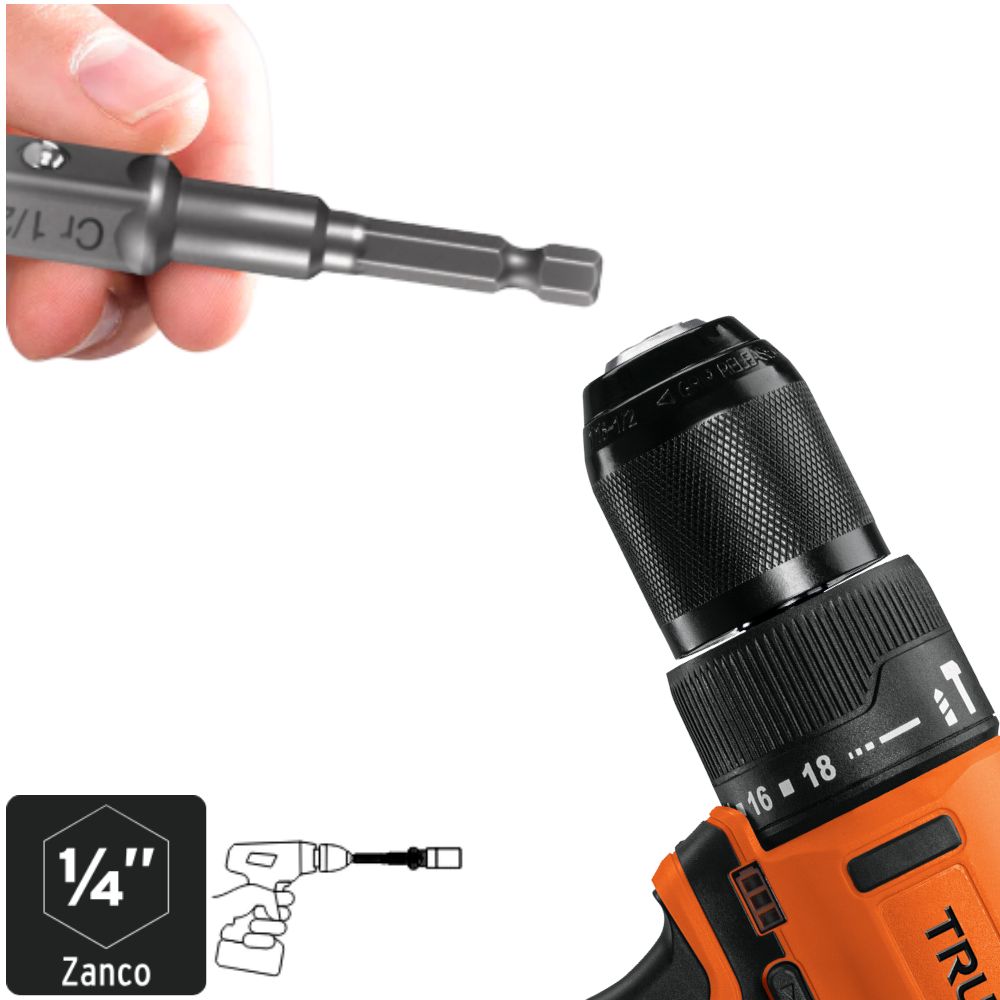 Adaptadores para dados taladro atornillador 3 pzas 1/4", 3/8" y 1/2 ...