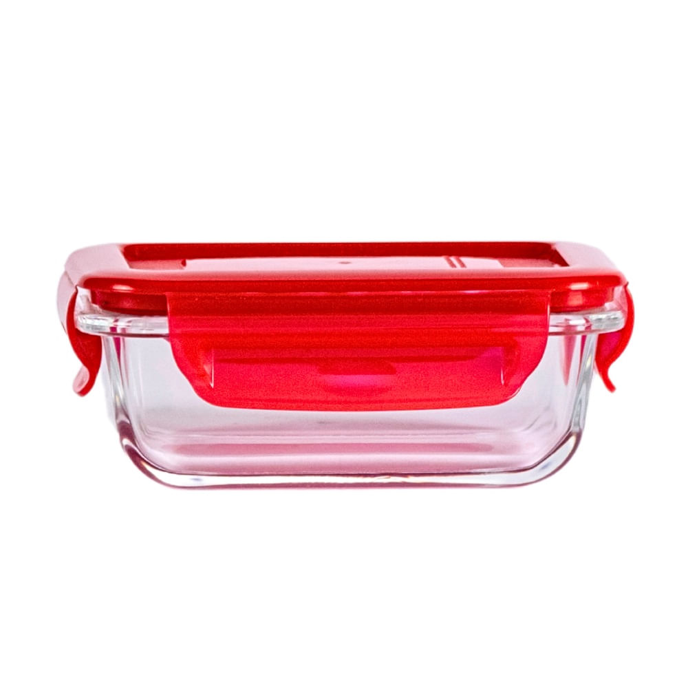 Taper Vidrio Rectangular Hermetico 180ml Orange - Promart