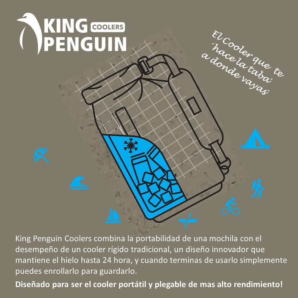 Cooler Mochila Plegable KING PENGUIN de 15 Litros | Promart.pe - Promart