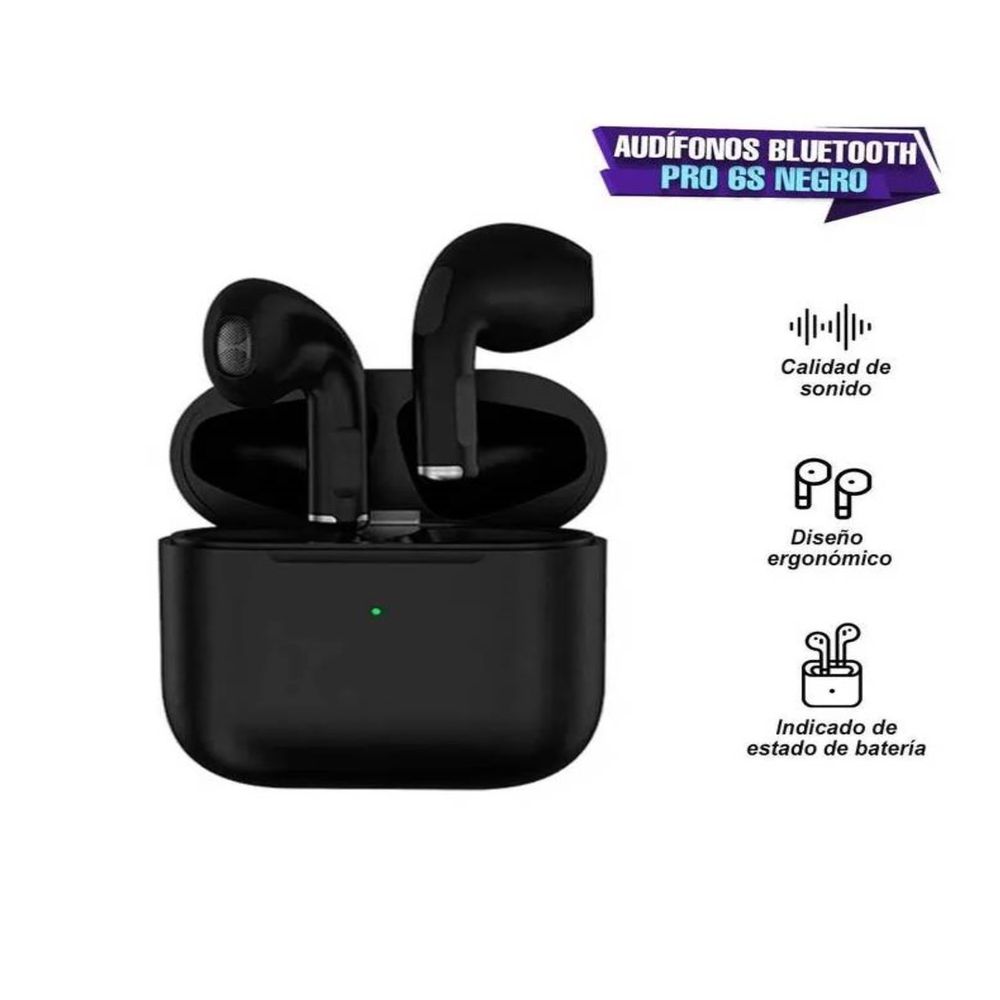 Audifonos Bluetooth PRO 6S Color Negro - Promart