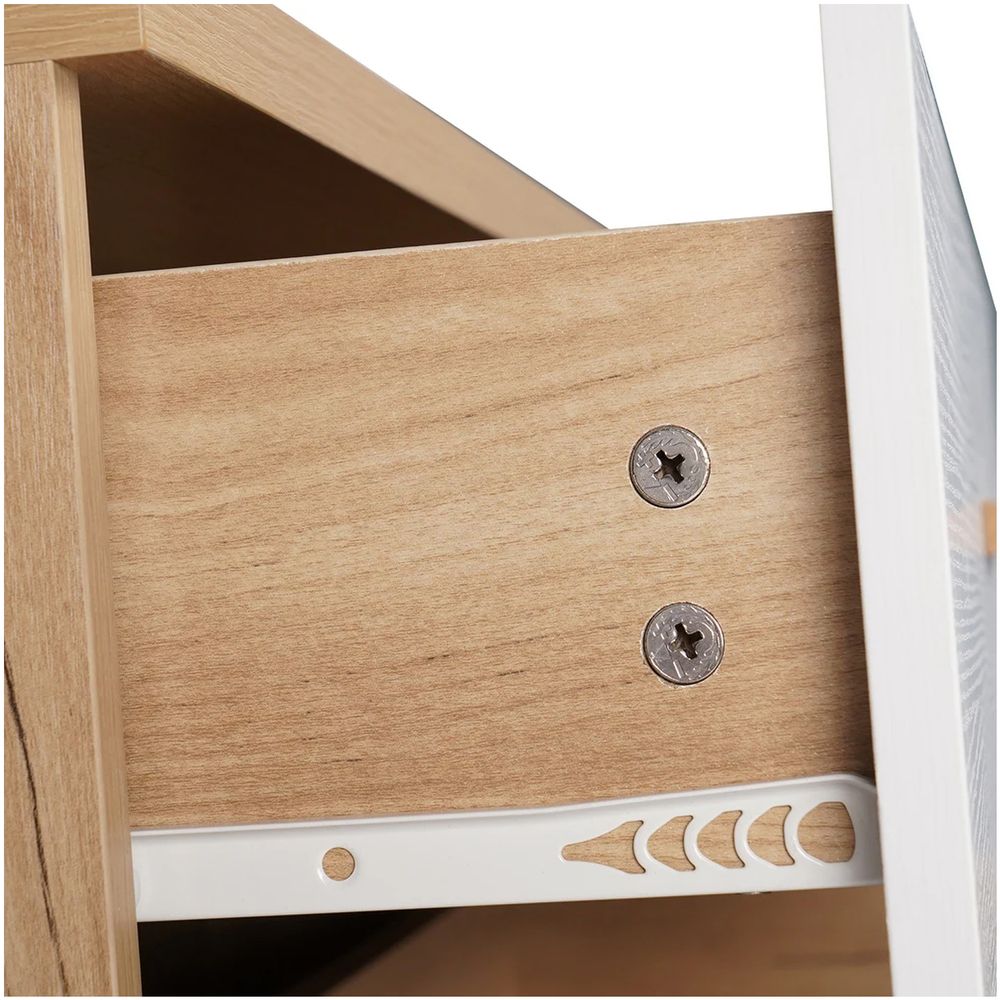 Cómoda Vintage Louise Color Duna y Blanco - Promart