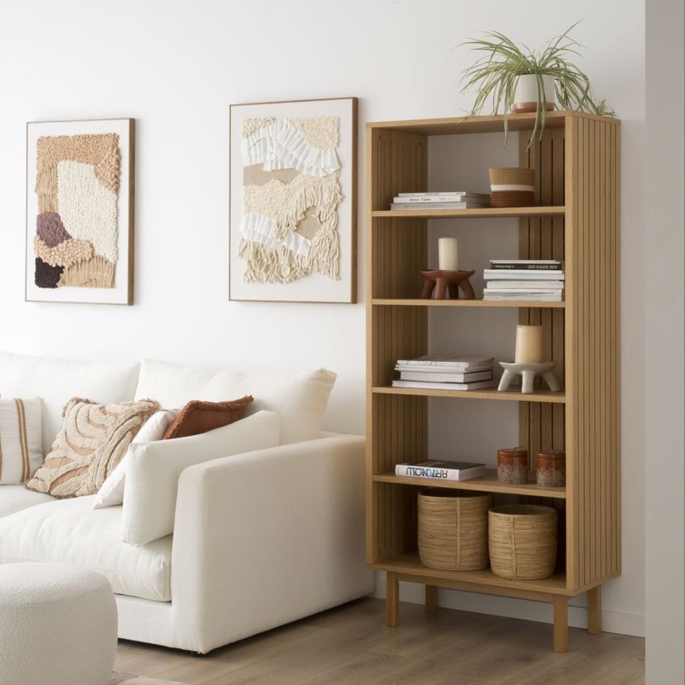 Librero con Repisas Akira color Marrón TU MESITA | Promart.pe - Promart