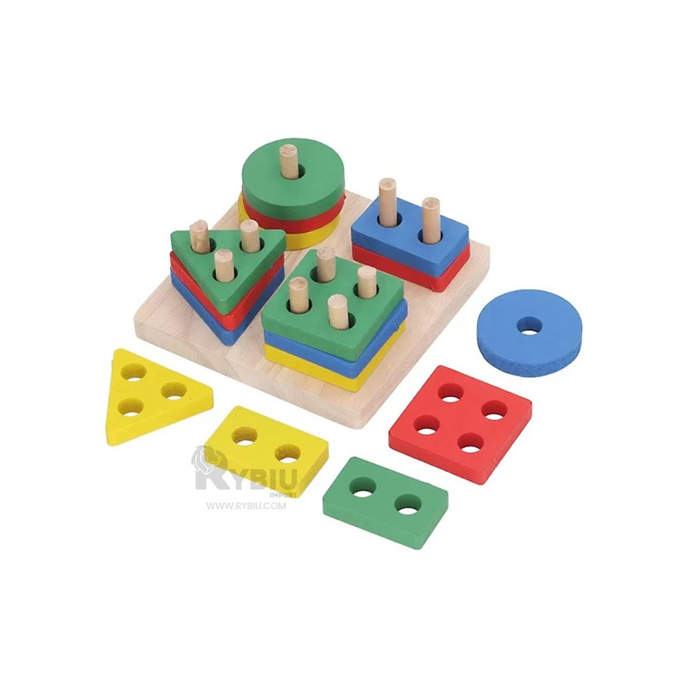 Juego Didactico con Figuras Geometricas Plantado - Promart