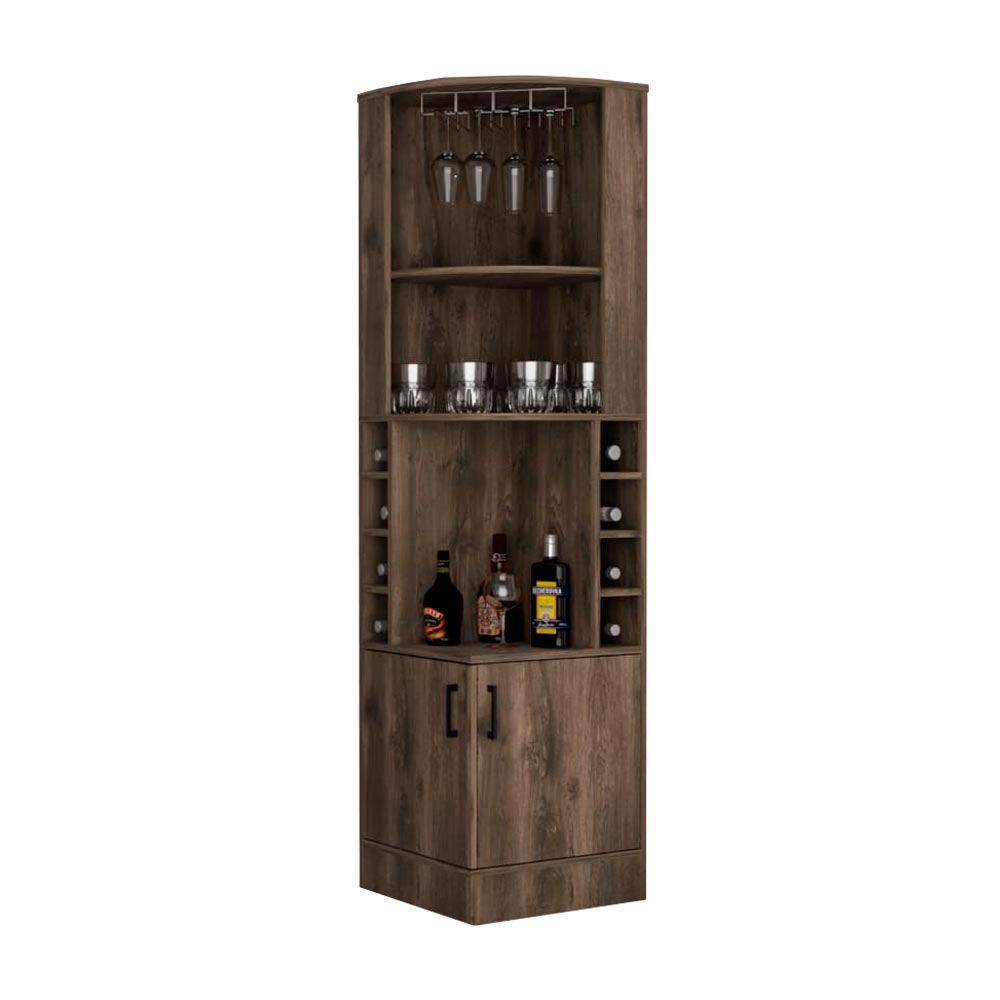 Mueble de Bar Esquinero Andorra Melamina Marrón 180.6x46.9x46.9cm - Promart