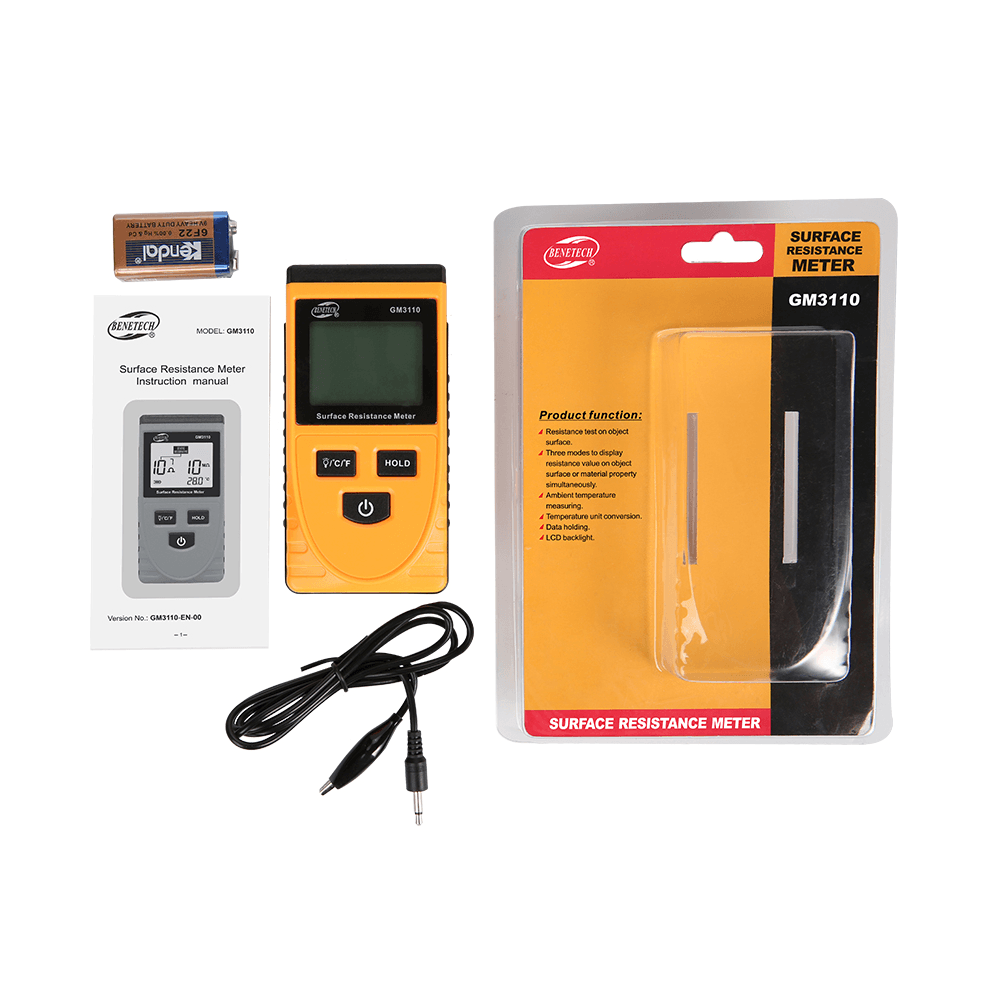 Medidor de Resistencia Superficial Estática - BENETECH GM3110 - Promart