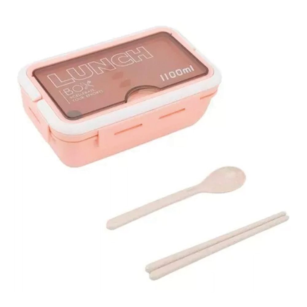 Taper Lunch Box con Cubiertos en Tono Rosado - Promart