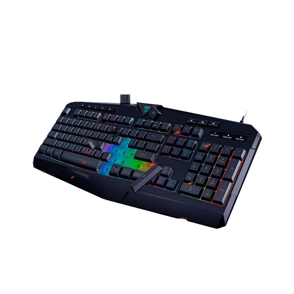 Teclado Dacoity PC232A con Retroiluminación Silencioso RGB - Promart