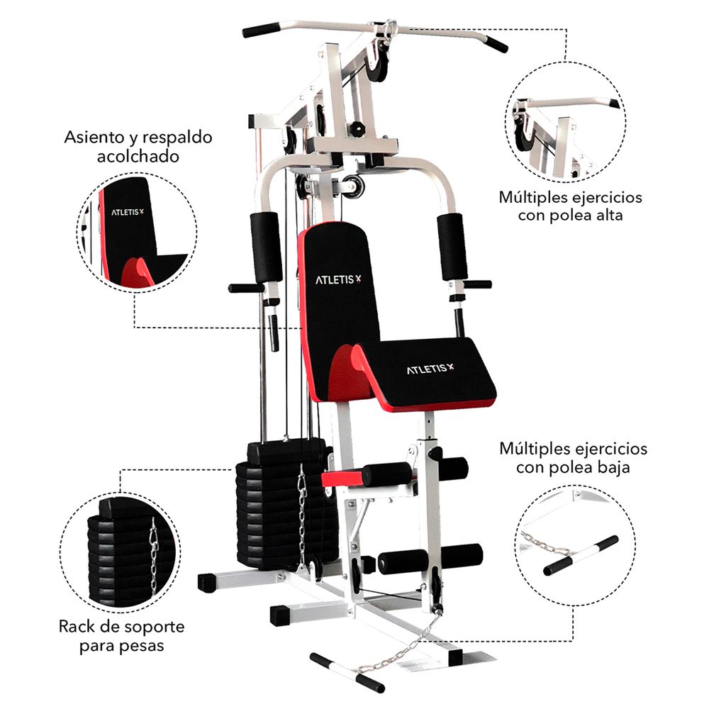 Home Gym Multifuncional TF-7001 Gris | Promart.pe - Promart
