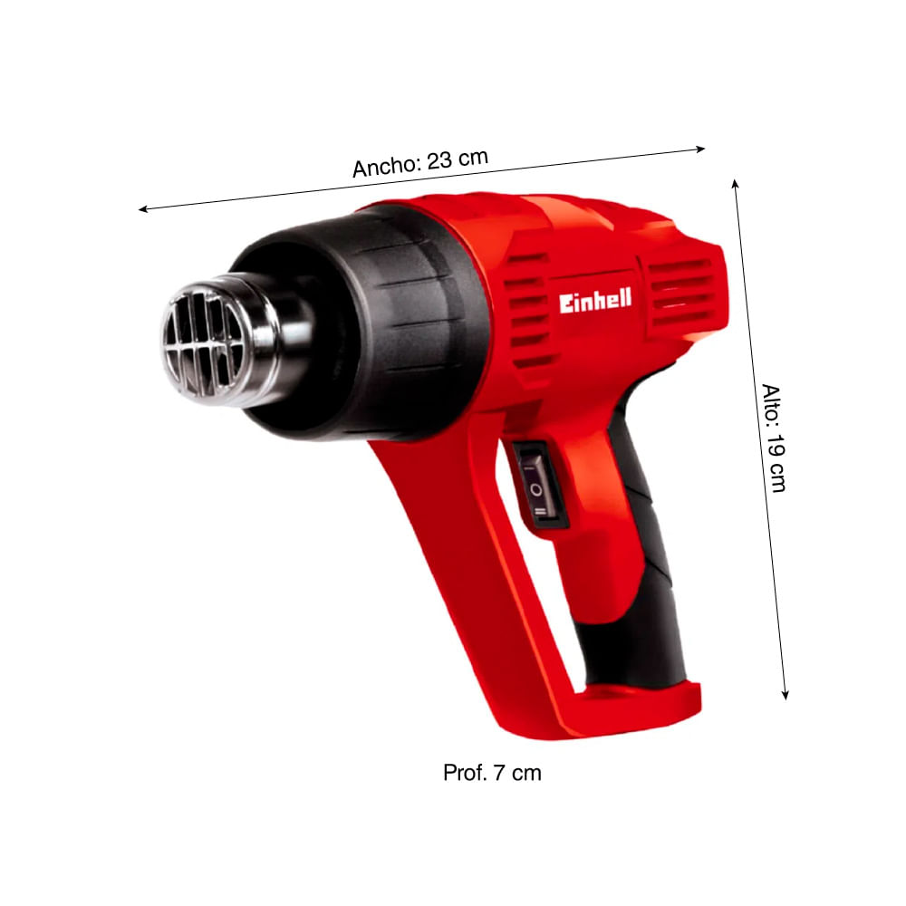 COMBO Einhell: Pistola de Calor TC-HA 2000/1 2000W + Pistola para Pintura TC-SY 500P 1000ML 500W ...